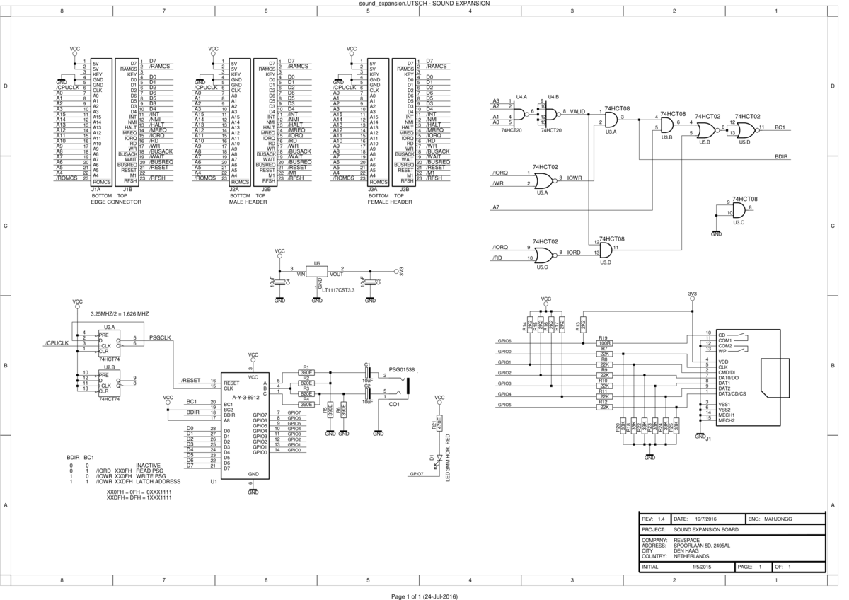 Zon ZX-81 Programmable Sound Generator expansion for ZX81PLUS35 with ...